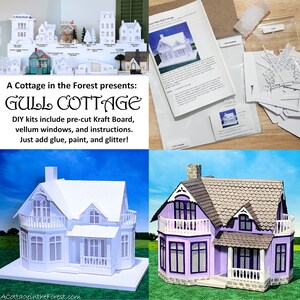 Gull Cottage: Pre-cut House Kit to Make Your Own Miniature Putz Style ...