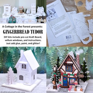 Gingerbread Tudor: Pre-cut House Kit to Make Your Own Miniature Putz ...