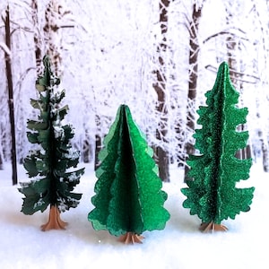 3D Evergreen Trees: Pre-cut Accessory Kit to Make Your Own Miniature ...