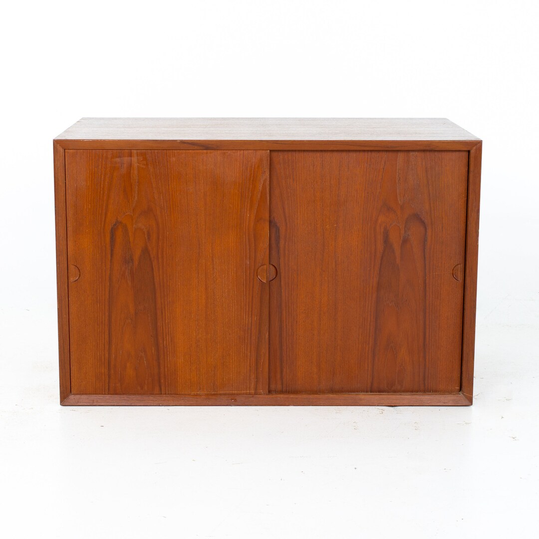 Cado Mid Century Teak Sliding Door Wall Unit Box Mcm - Etsy