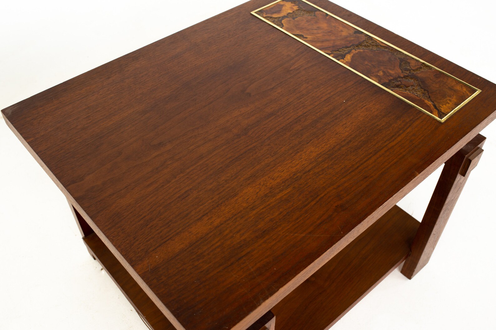 Lane Mid Century Walnut and Live Edge Side End Table Mcm - Etsy