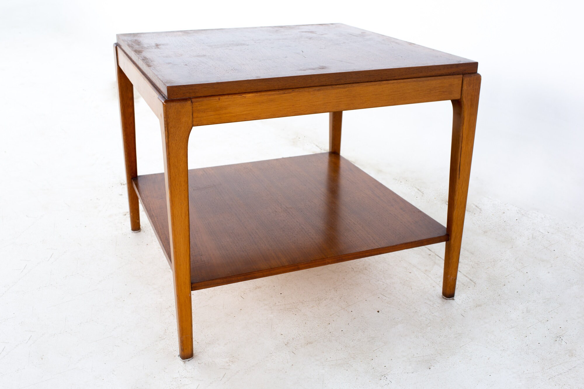 Lane Rhythm Mid Century Square Walnut Side End Table Mcm - Etsy