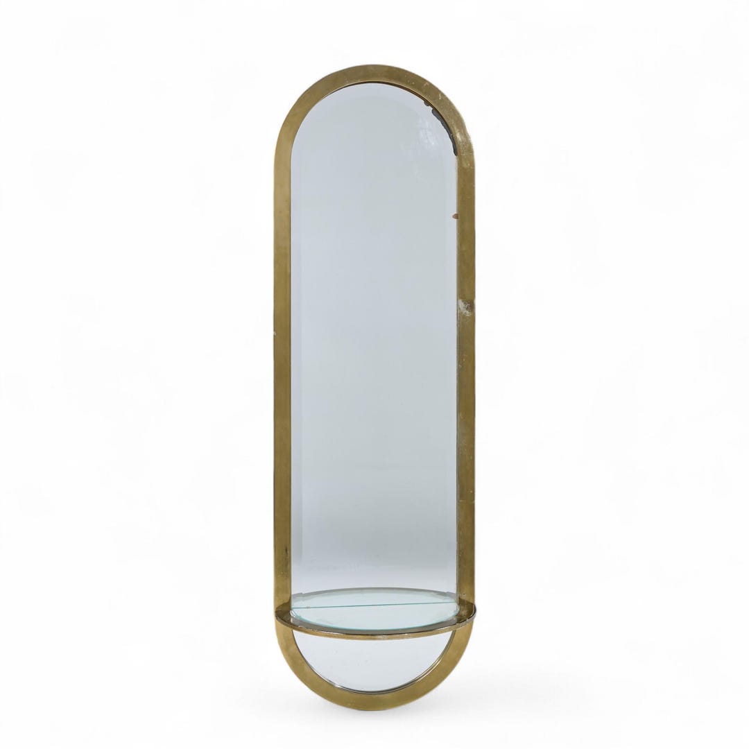 Pace Brass Race Track Mirror - Mcm - Etsy