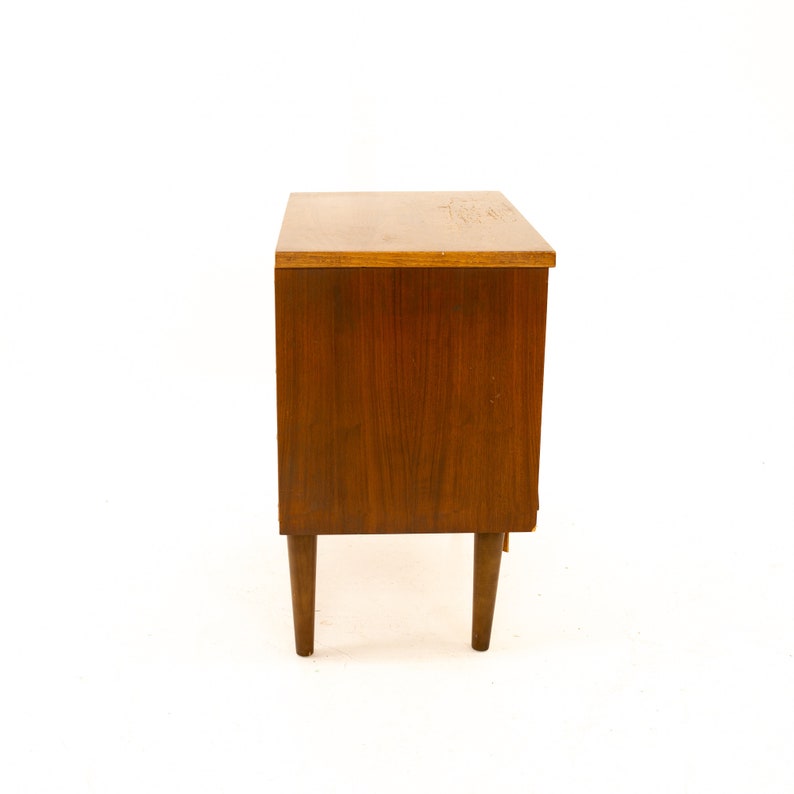 Mid Century Walnut Nightstand Mcm | Etsy