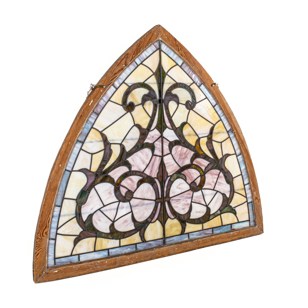 Triangular Stained Glass Window - Etsy