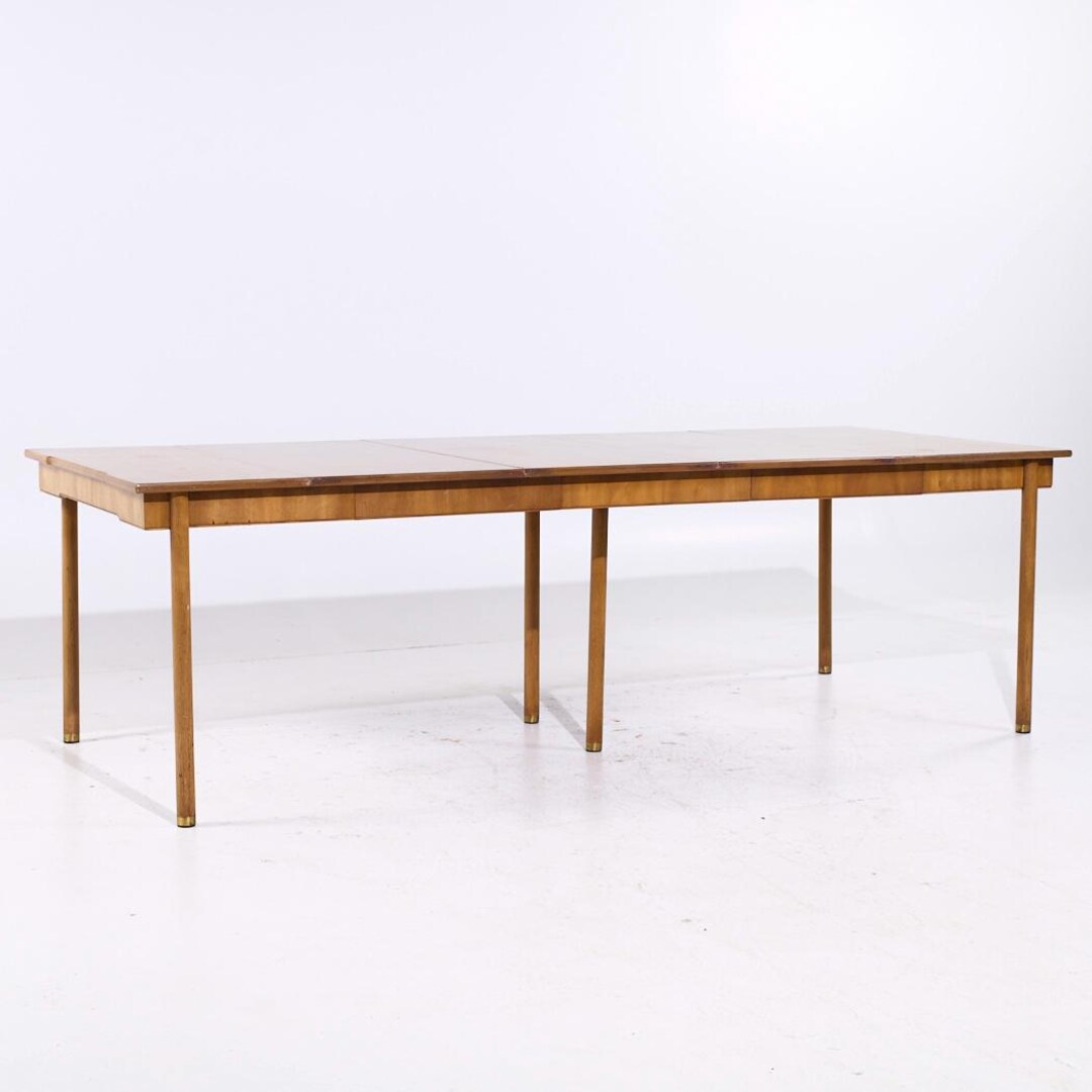 Widdicomb Mid Century Bleached Mahogany Expanding Console Dining Table ...