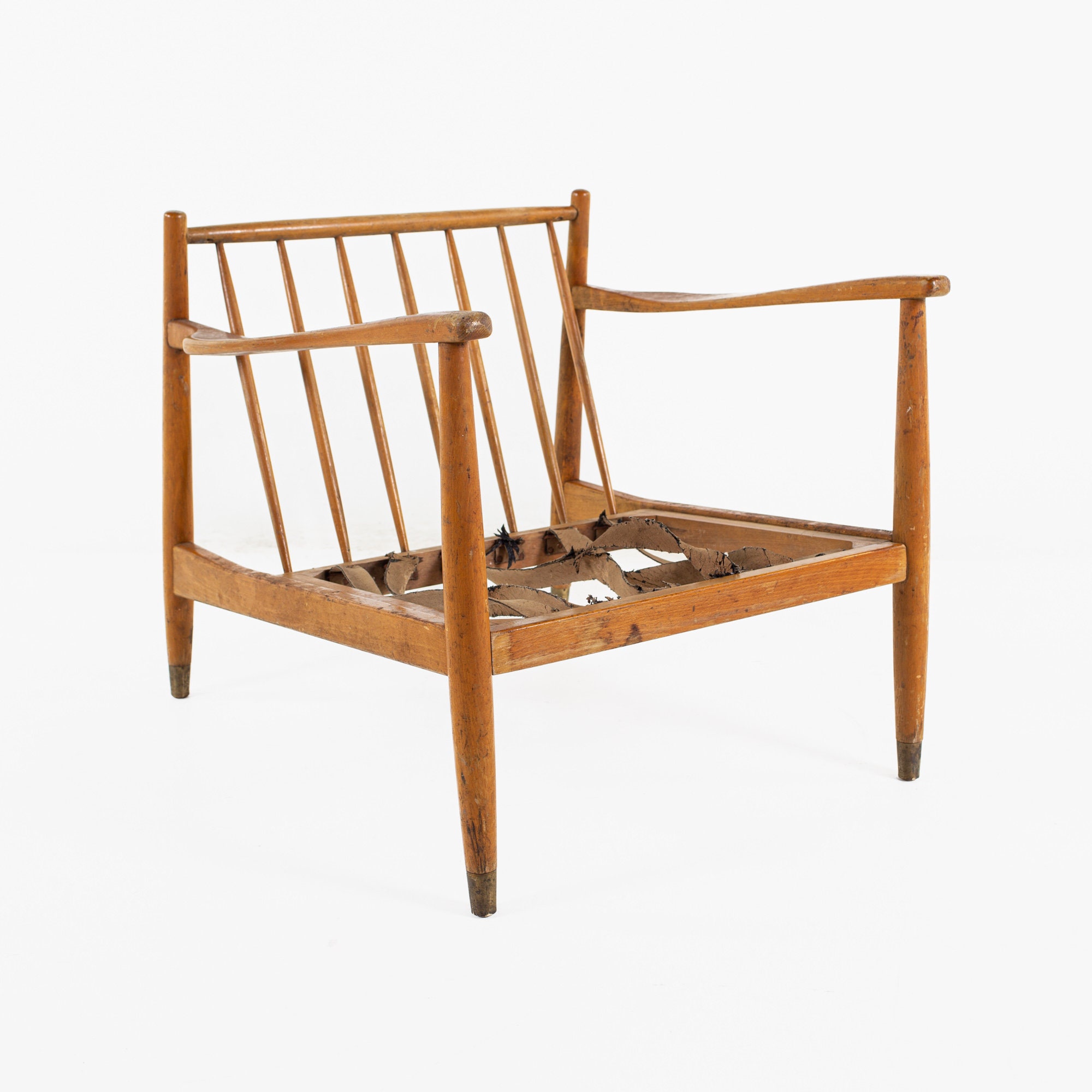 Viko Baumritter Mid Century Walnut Lounge Chair - No Cushions - Mcm - Etsy