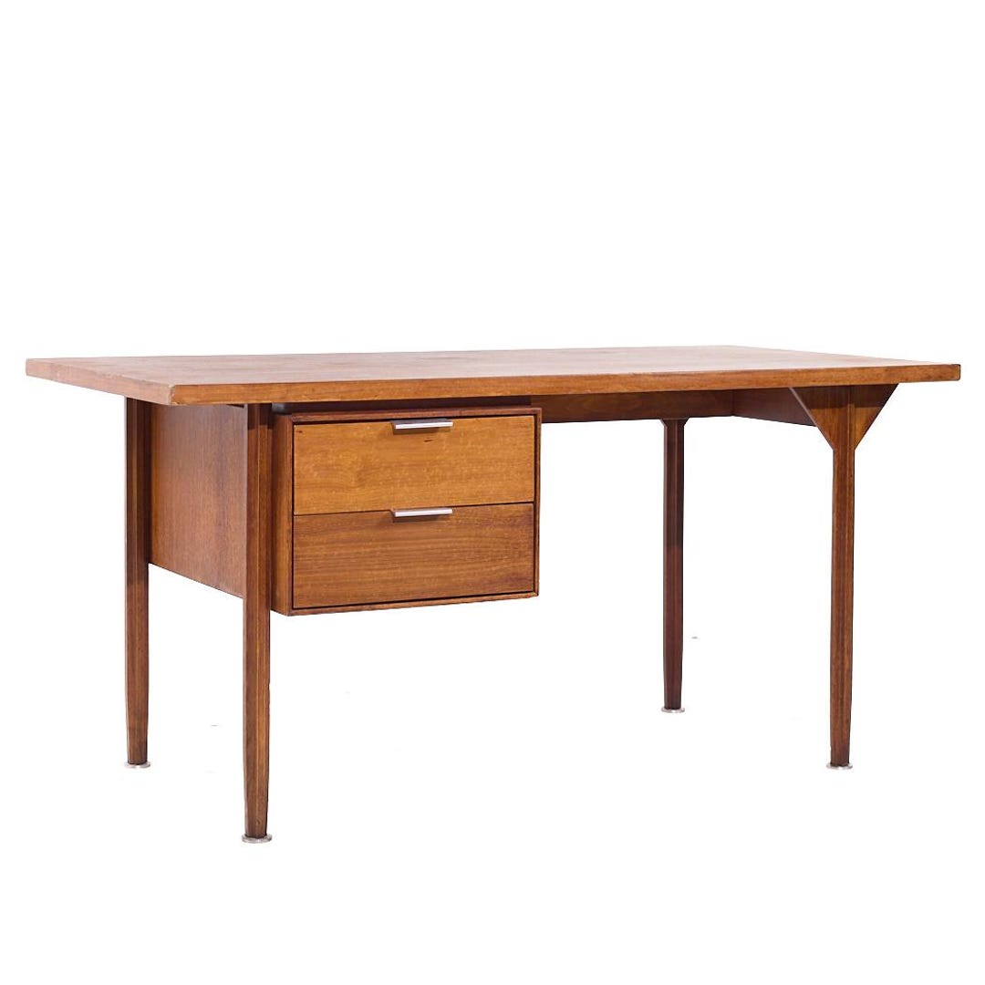 John Stuart Mid Century Walnut Desk - Mcm - Etsy