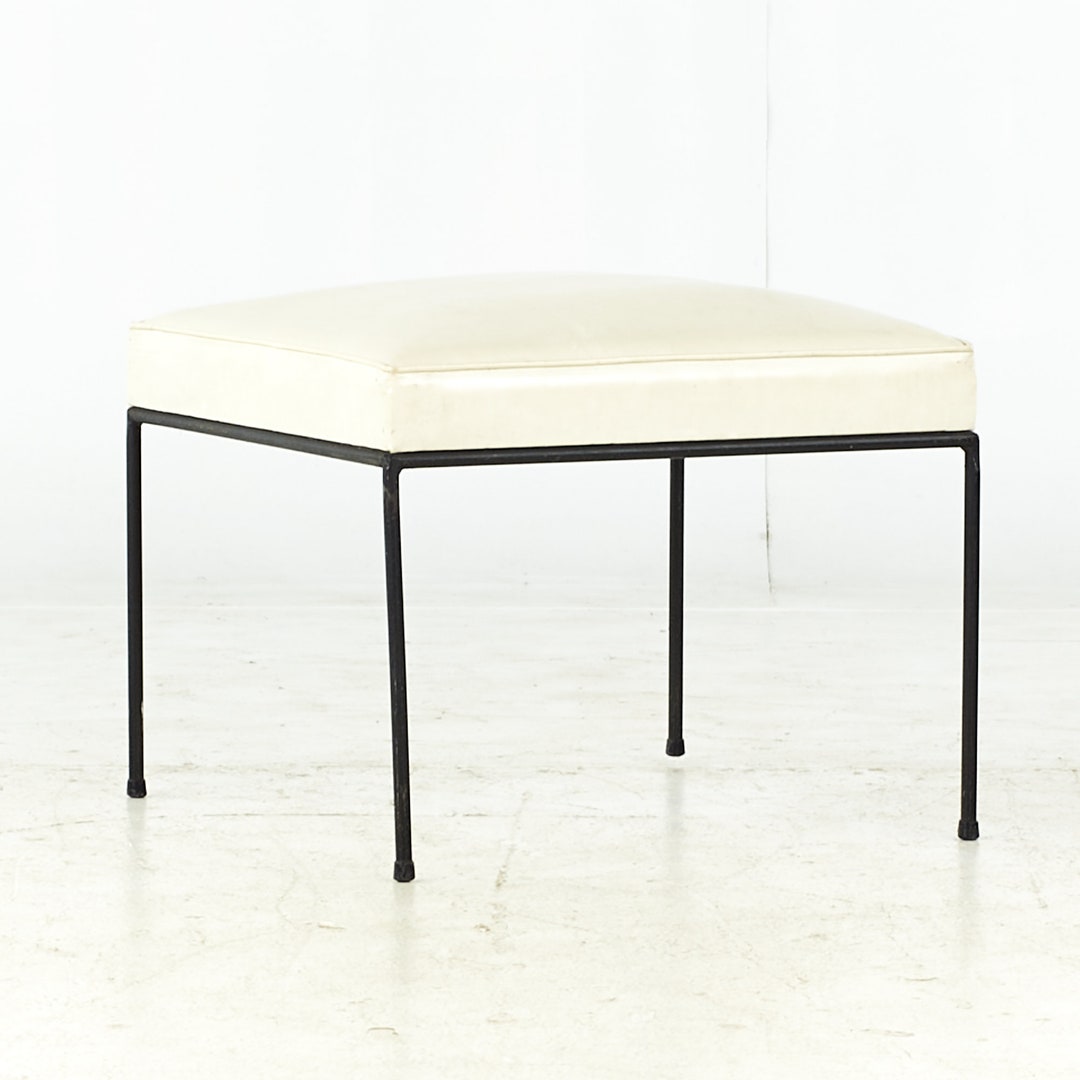 Paul Mccobb Mid Century Iron Stool - Mcm - Etsy