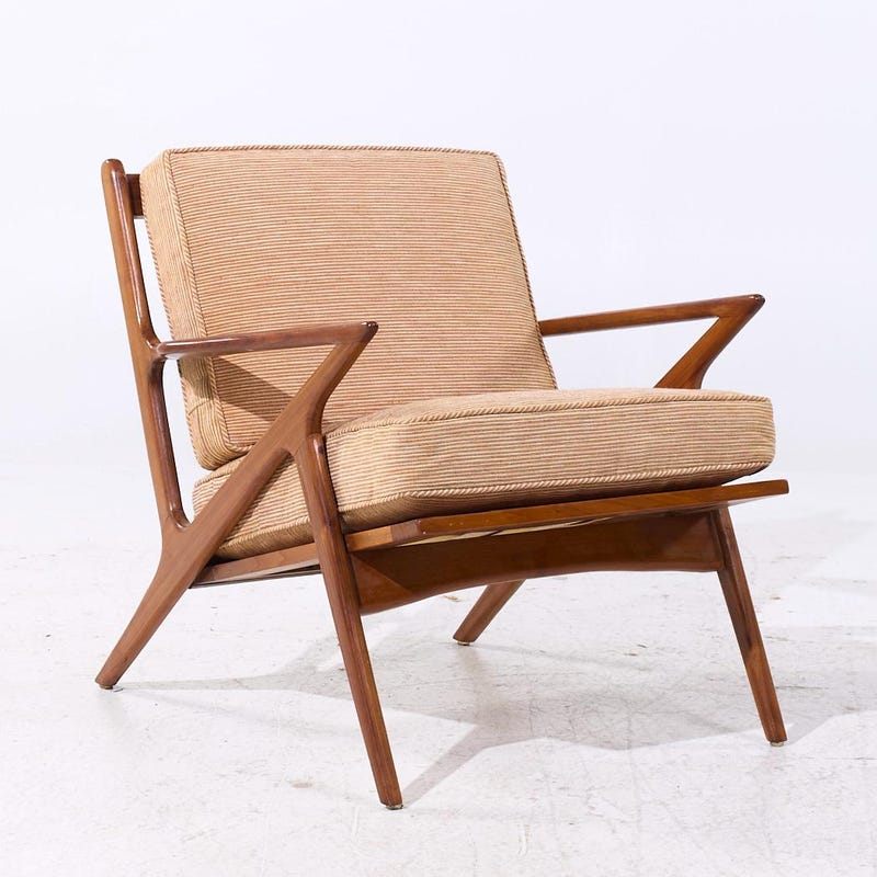 Mid Century Z Chair - Etsy