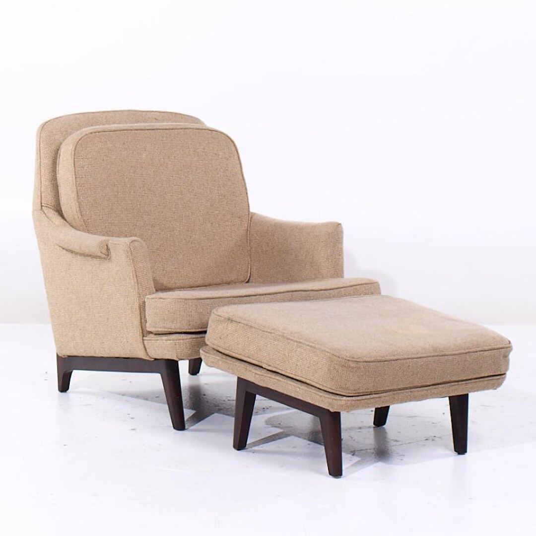 Roger Sprunger for Dunbar Mid Century Lounge Chair and Ottoman - Mcm - Etsy