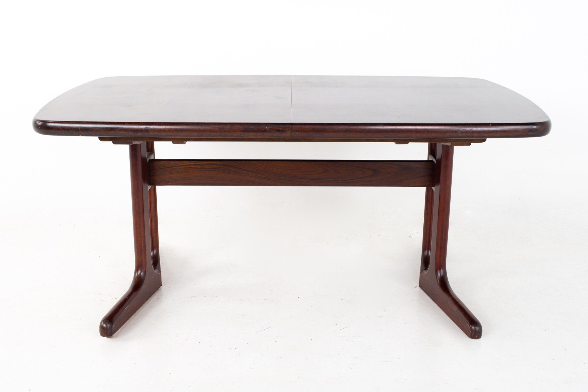 Mid Century Rosewood Oval Dining Table mcm | Etsy