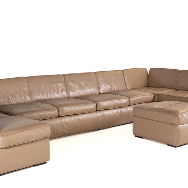 Leather Sectional Sofa - Etsy