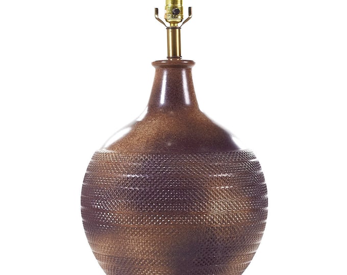 Handmade and Hand Painted Ceramic Tulip Table Lamp, Statement Table ...