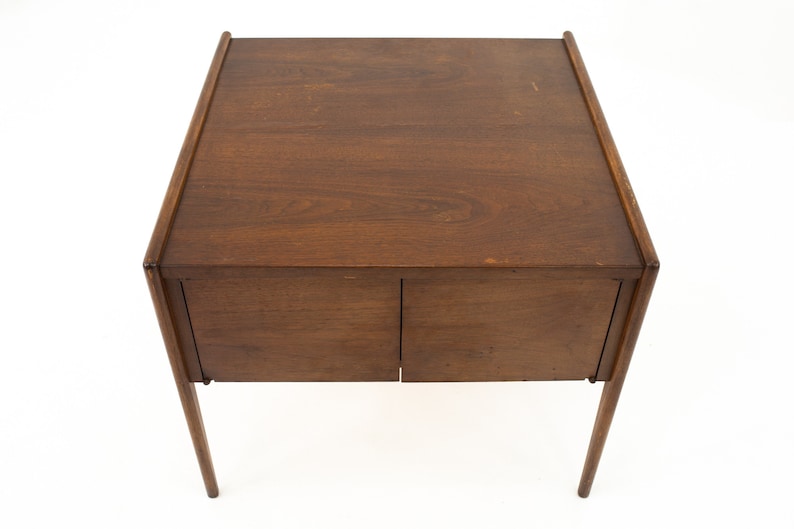 Mid Century Walnut Foyer Entry Console Mcm - Etsy