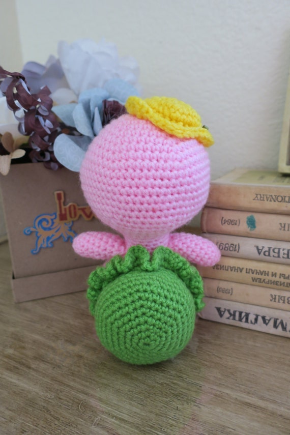 Crochet Pink Turtle Toy yellow green baby shower girl Toys Toys & Games ...
