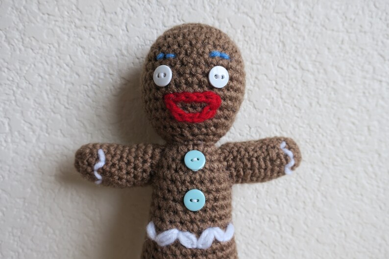 Crochet Gingy Inspired Toy Shrek Fiona Gingerbread Man Muffin Man ...
