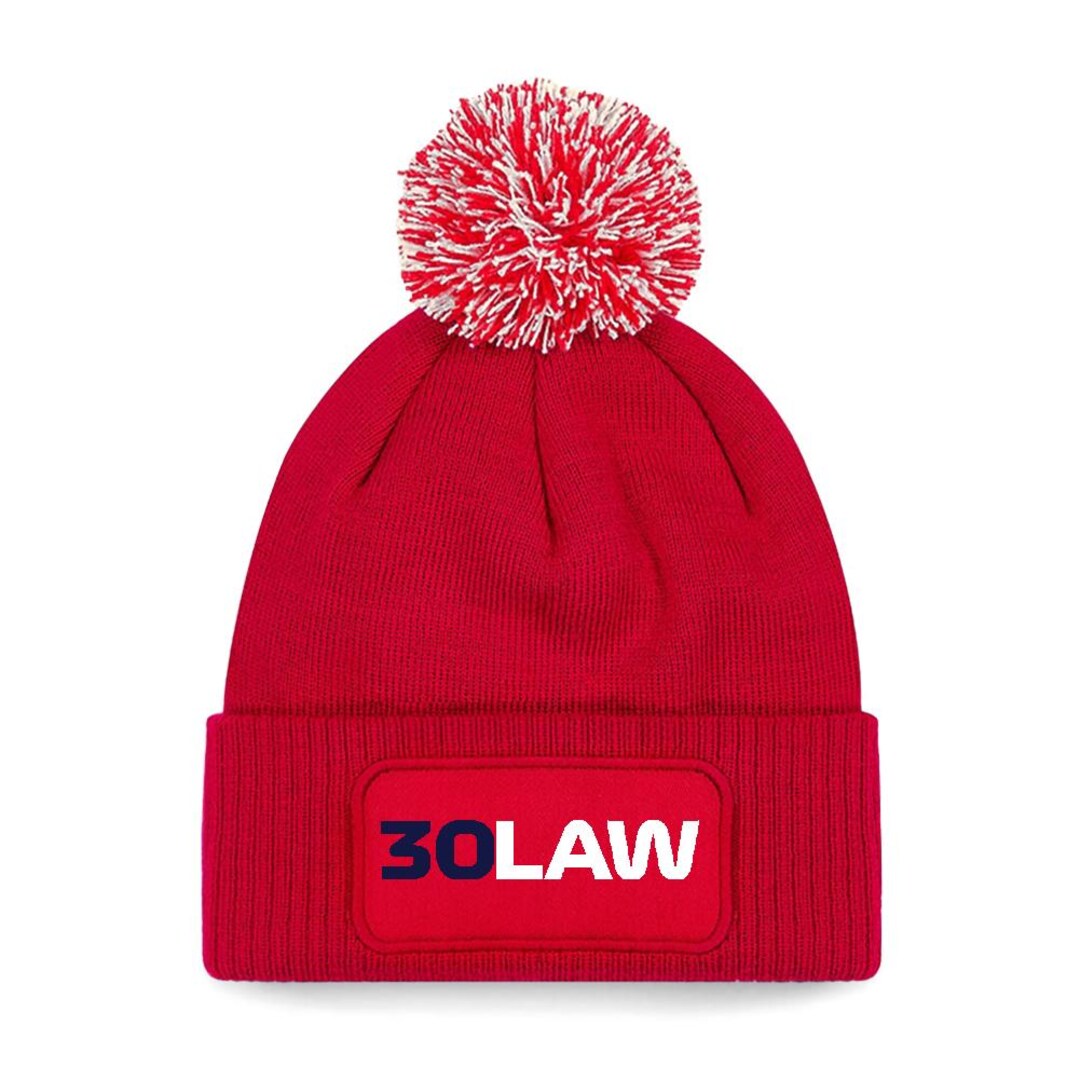 KIDS SIZE 30 LAW Unofficial F Fanmade Bobble Hat Motorsport 1 Printed ...