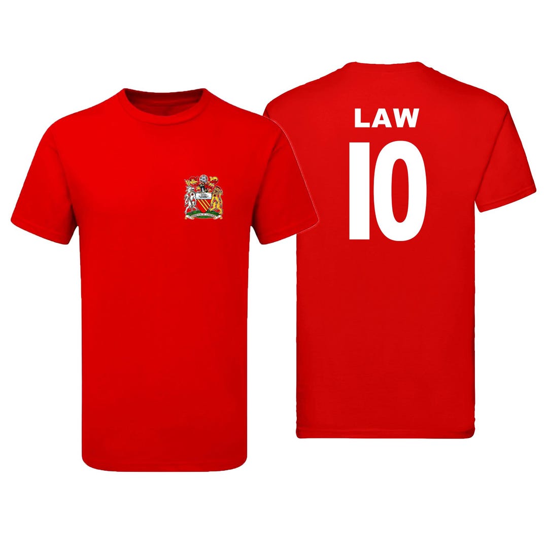 Denis Law 10 KIT Tshirt Mens Fanmade Unofficial Merchandise - Etsy