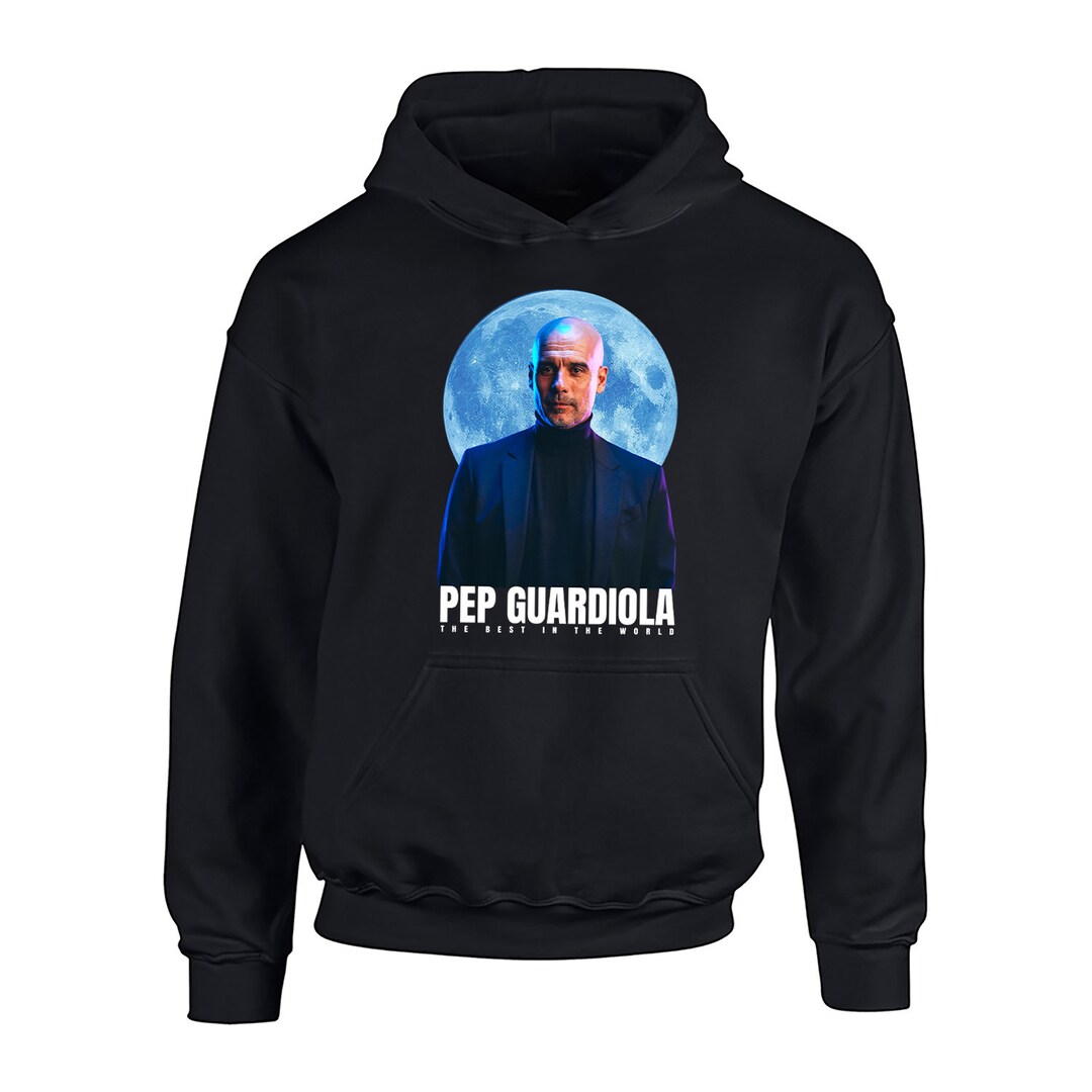 Childrens Pep Guardiola the Best in the World Manchester City Hoodie ...