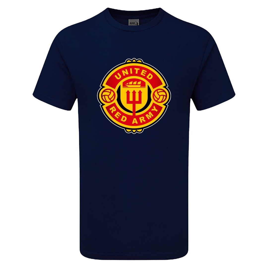 UNITED Red Army Crest Large Tshirt Fanmade Merchandise MENS - Etsy