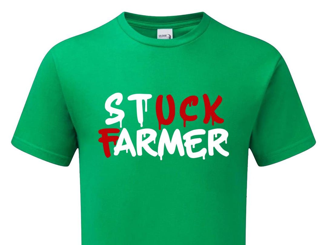 Childrens STUCK FARMER Fck Starmer Tshirt Support British Farmers Kids ...