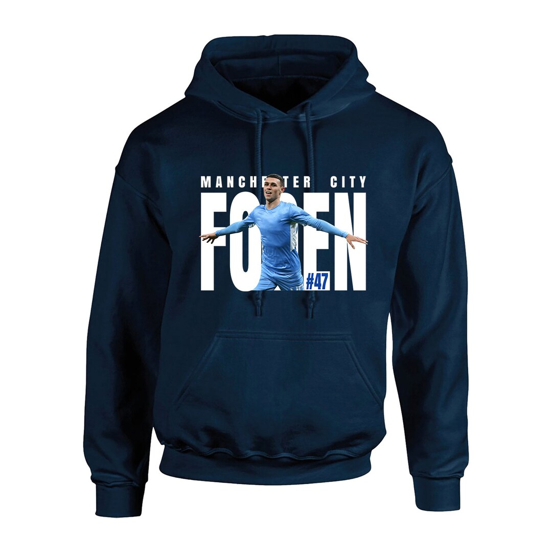 Phil FODEN 47 HOODIE City Mens & Womens Fanmade Merchandise Manchester ...