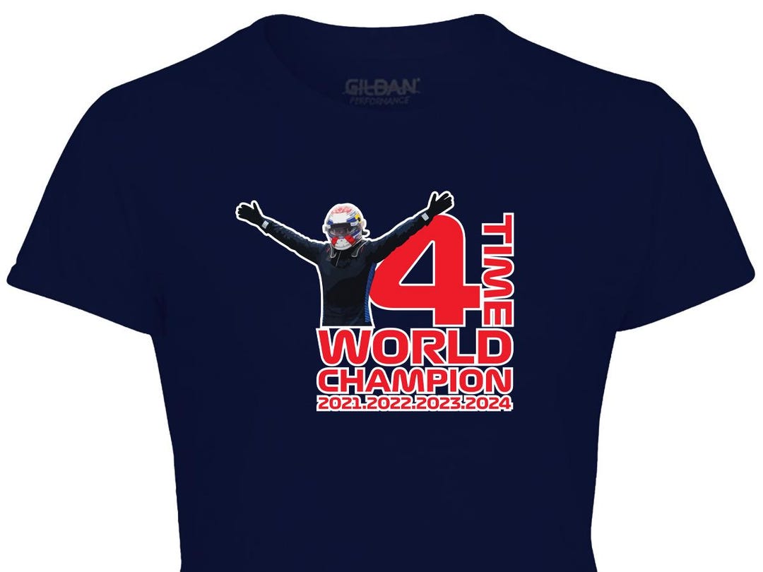 4 Time World Champion 1 VER Holland Unofficial F Fanmade Tshirt ...