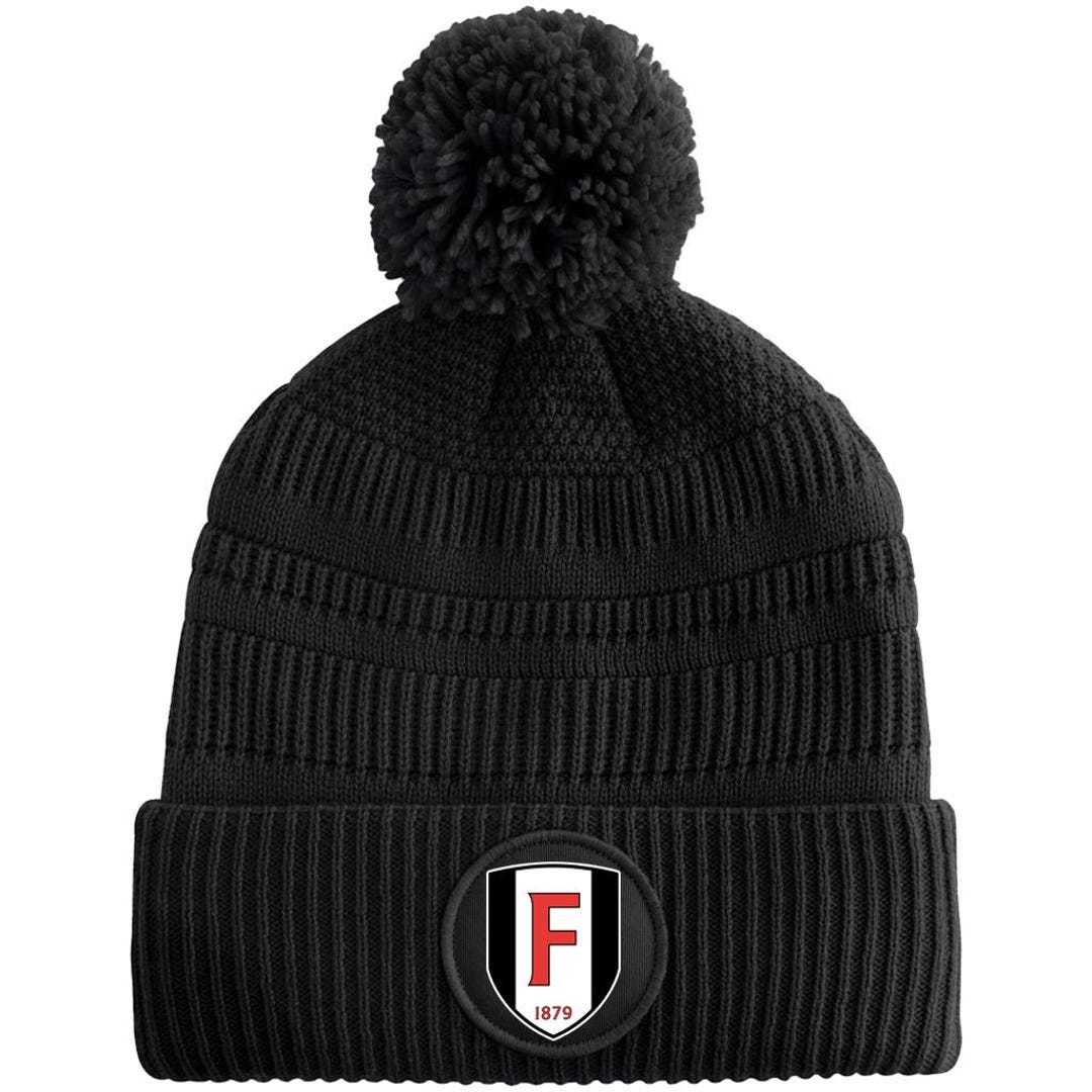 Fulham Crest Unoffcial HAT Printed Logo Bronx Bobble Turn up Fleece ...