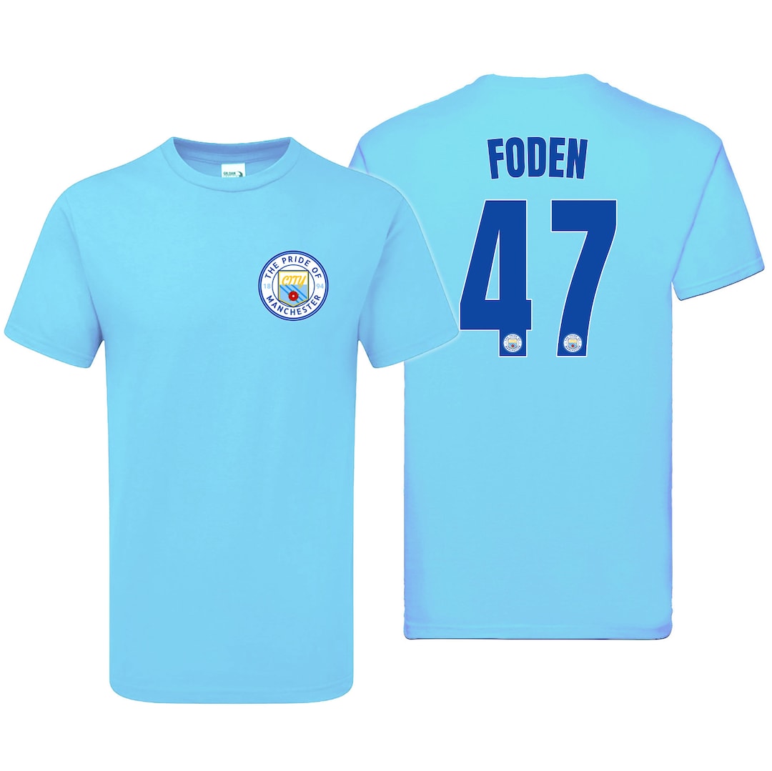 47 FODEN Kit Style TSHIRT City Pride of Manchester Unofficial Fanmade ...