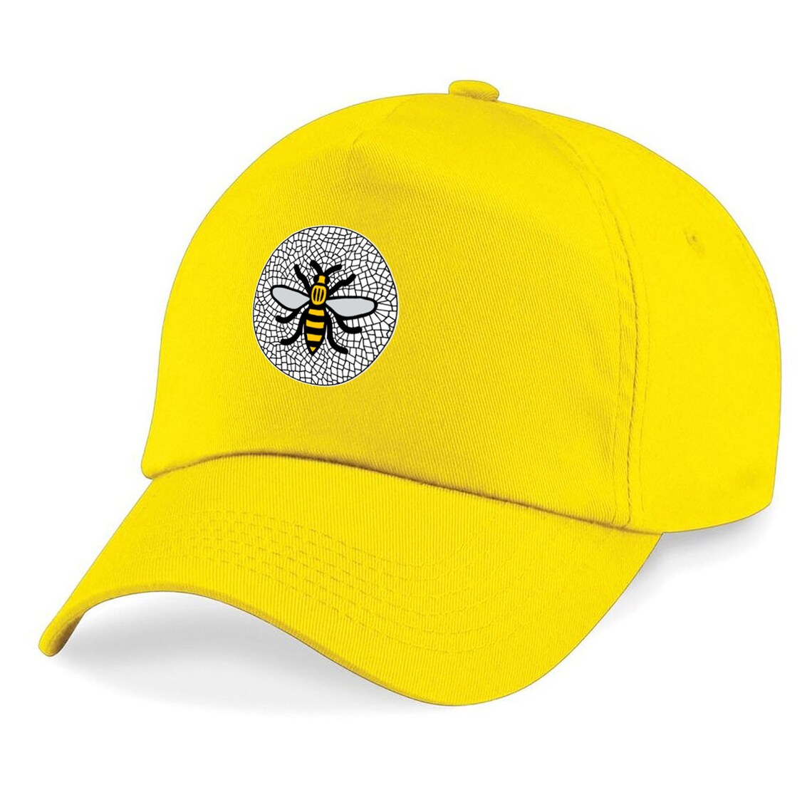 Manchester Yellow Bee Printed Logo CAP City United Manc Mancunian - Etsy