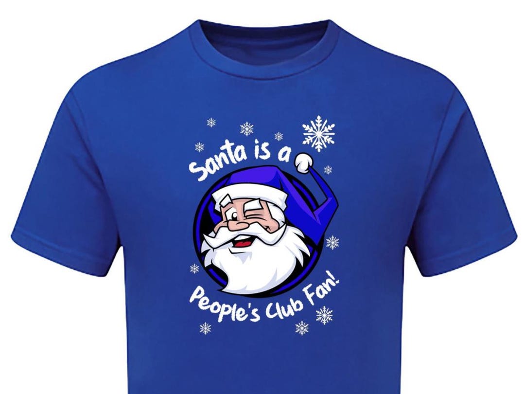 Santa is a People's Club Fan! Fanmade Tshirt Unofficial Merchandise ...