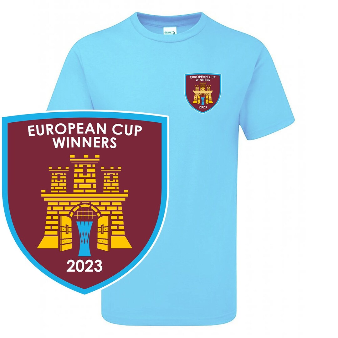 W.ham 2023 European Cup WINNERS Tshirt Pocket Crest Fanmade - Etsy ...