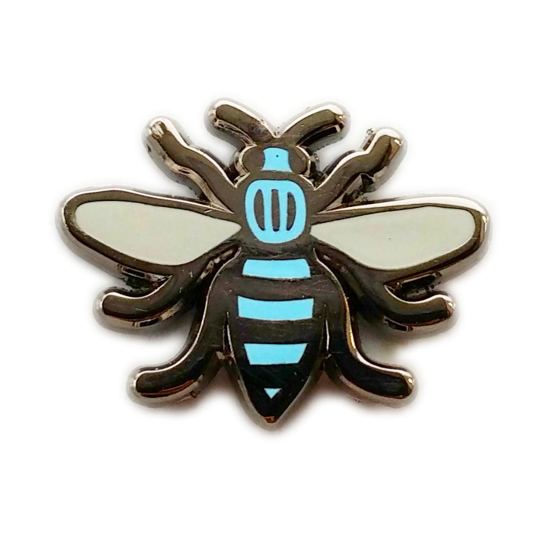 Manchester City SKY BLUE Bee Pin Badge - Etsy