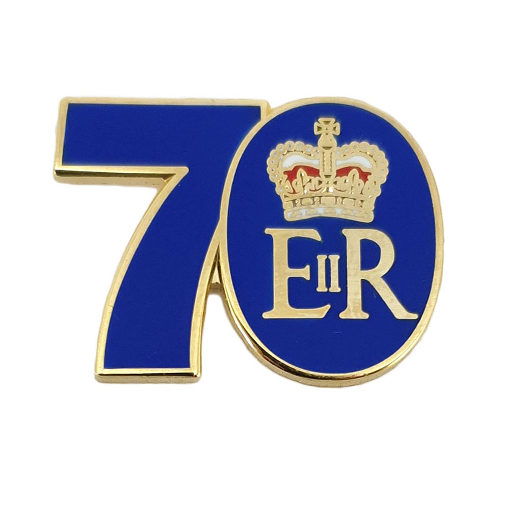 70th Queen Platinum Jubilee Pin Badge Coat of Arms - Etsy