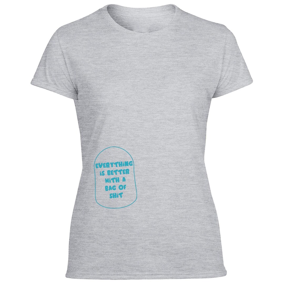 Everything is Better Stoma Awareness Womens Tshirt Right Side - Etsy