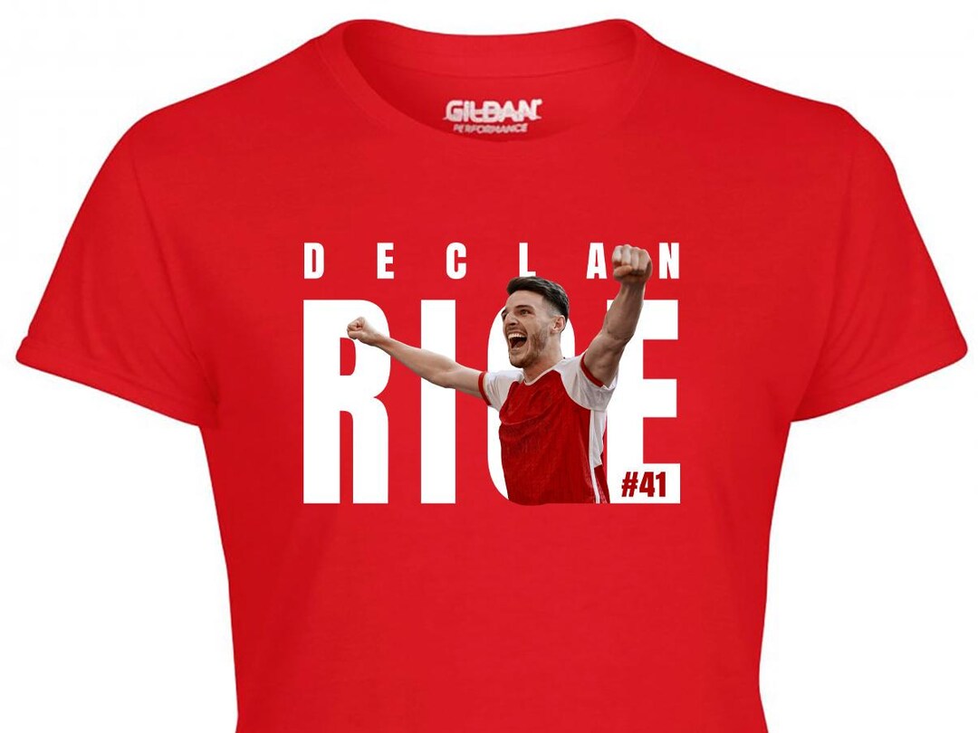 41 Declan Rice AFC Fanmade Unofficial Merchandise Tshirt Womens A.F.C ...