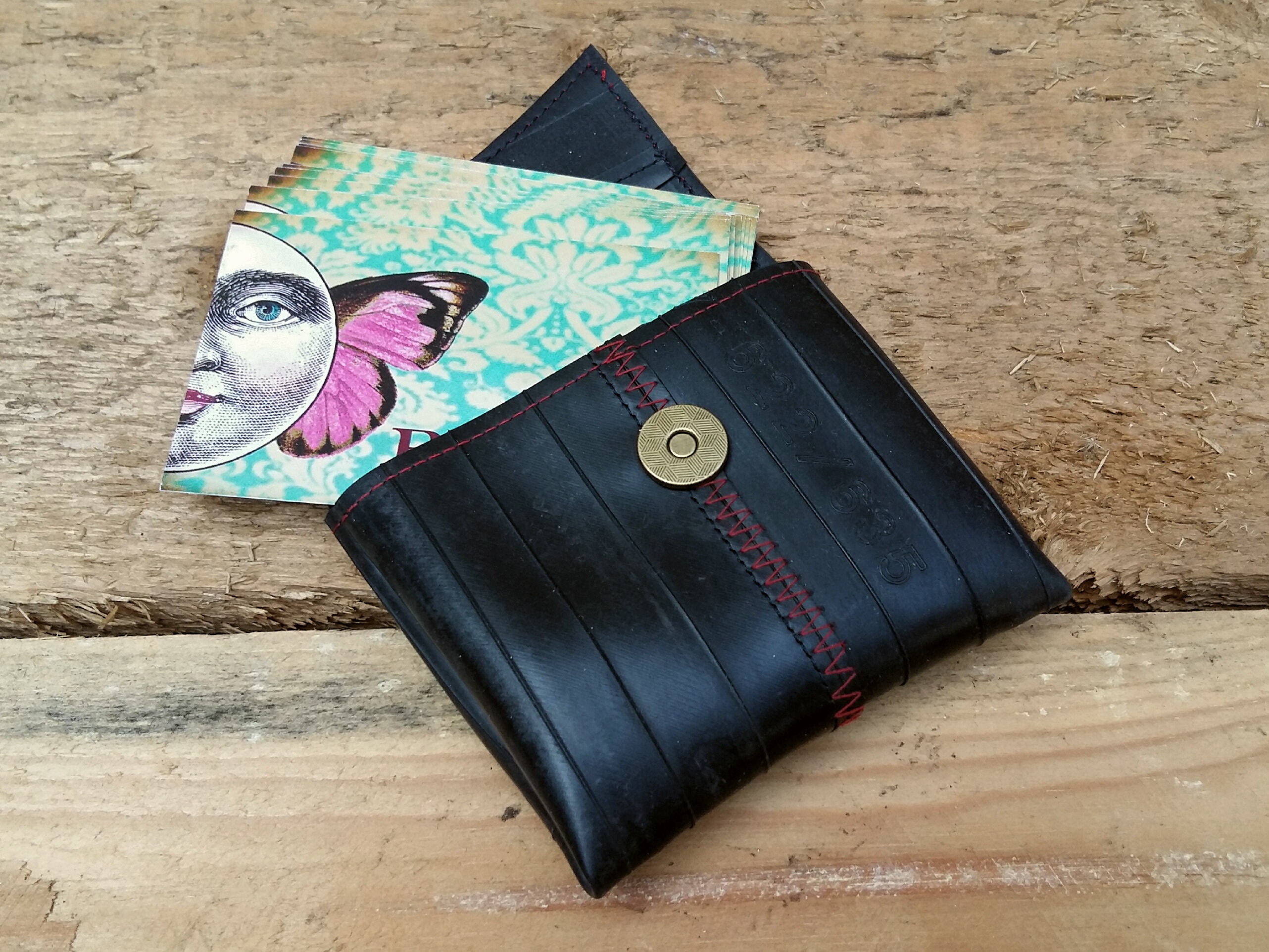 Vegan Small Pouch, Made From Bicycle Inner Tubes, OOAK Unique Pouch ...