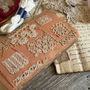 Antique 2 Crochet Lace Samples Book Hand Crochet Sampler Album Crochet ...