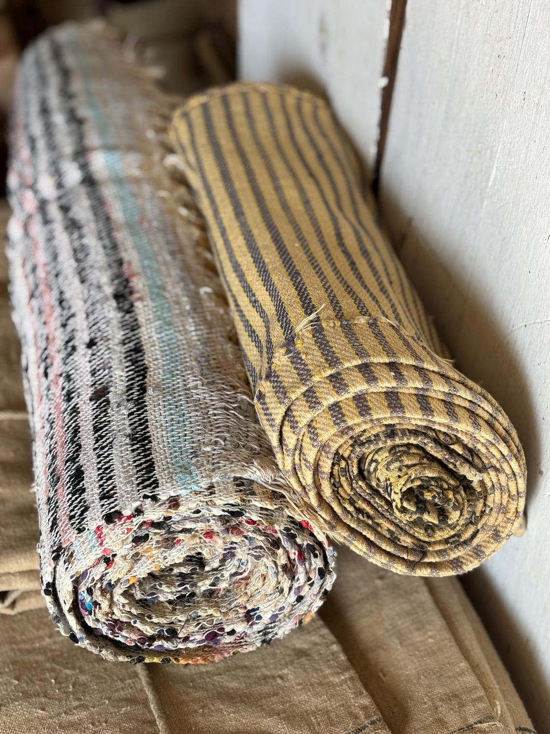 RARE Italian Handwoven, Heritage Fabric, Homespun, Fabric Roll ...