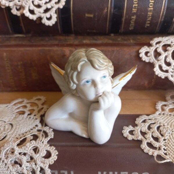 French Porcelain Angel - Etsy
