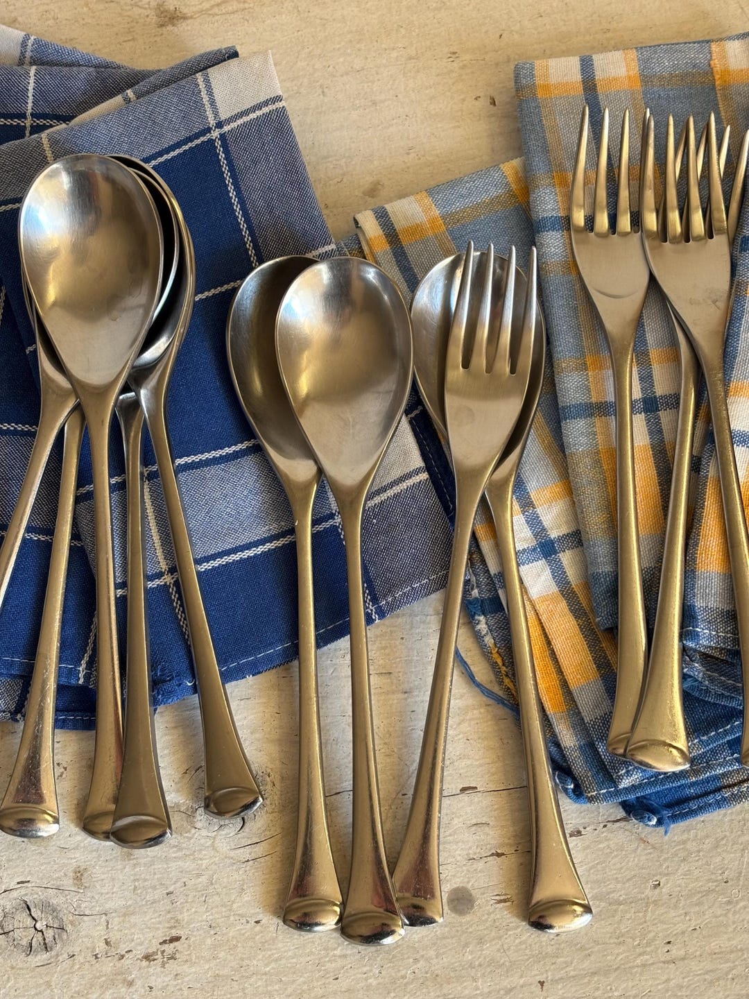 Vintage Unusual Flatware Italian Design Inoxpran Tear Drop Spoon ...