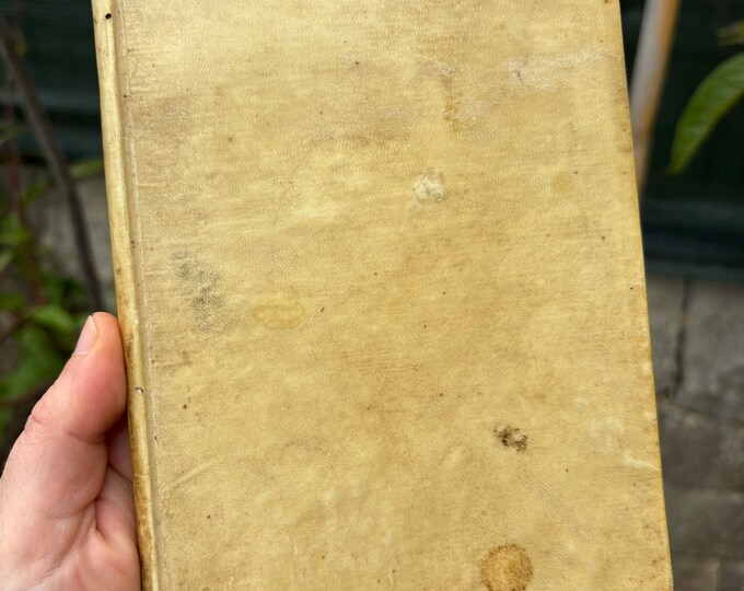 RARE Antique VELLUM MONASTERY Handwritten Book 1864 Parchment ...