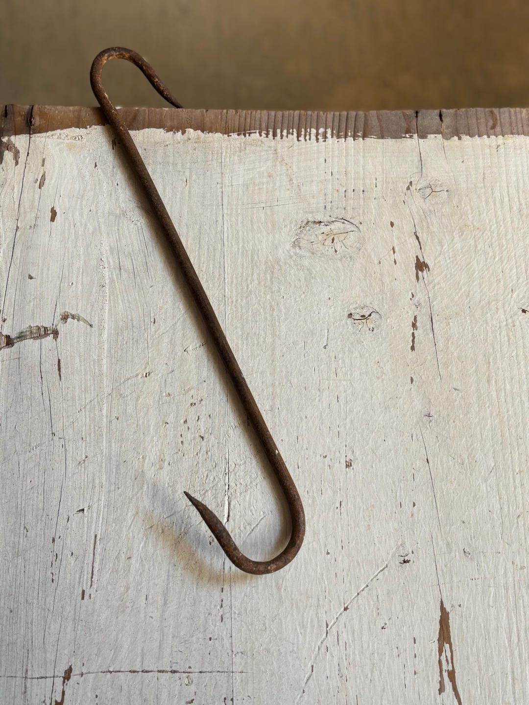 Vintage Iron Sliding Meat Hook Man Cave Butcher Hook Steampunk Decor ...