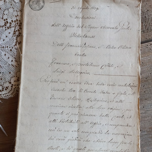 Antique Watermarked Paper - Etsy