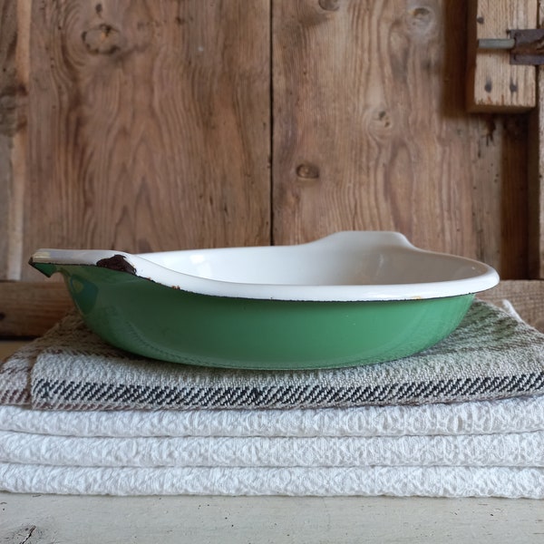 Vintage Enamel Plate - Etsy