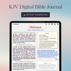 KJV Digital Journaling Bible | Chronological Reading Plan and Tracker ...