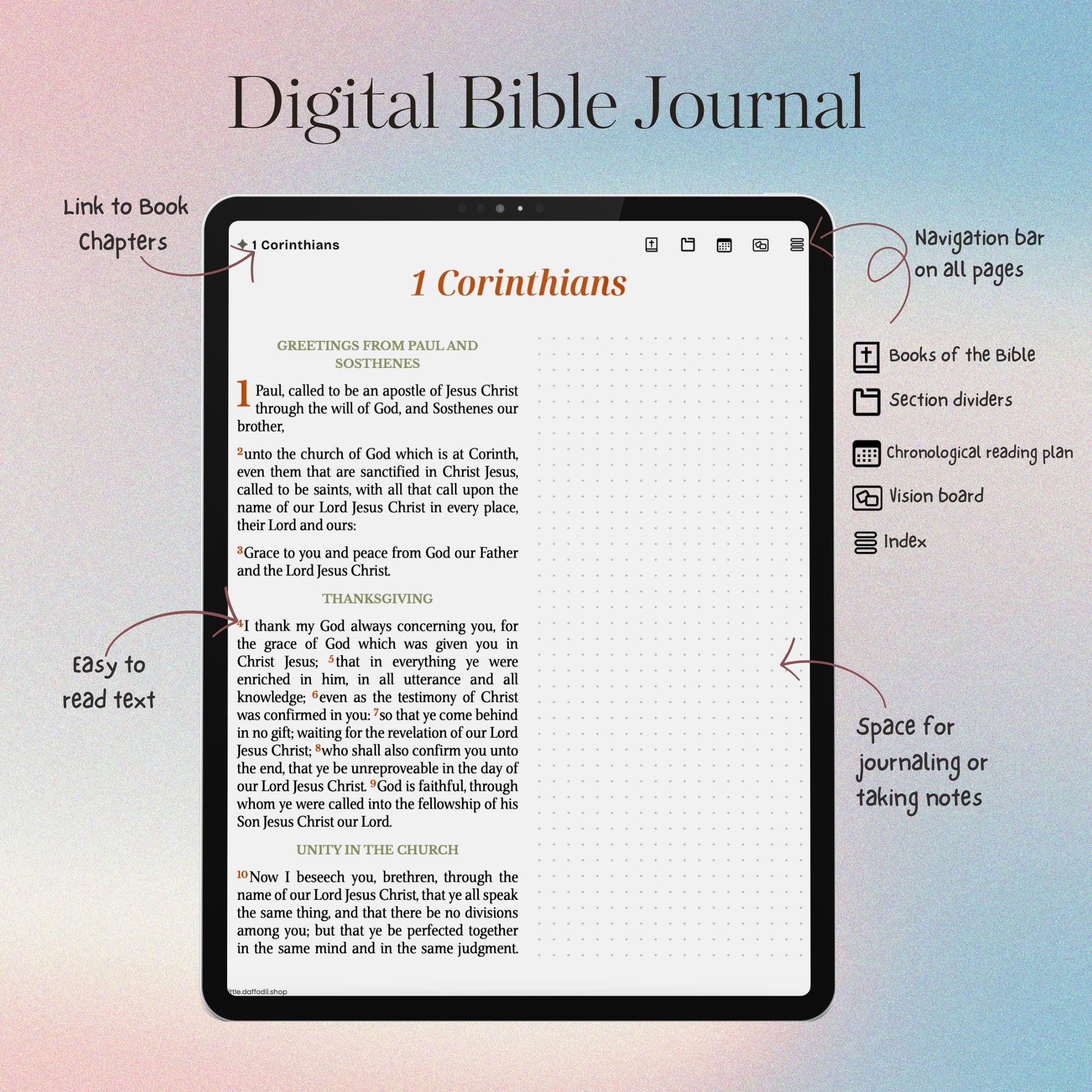 ASV Digital Journaling Bible | Reading Plan and Tracker | Bible Study ...