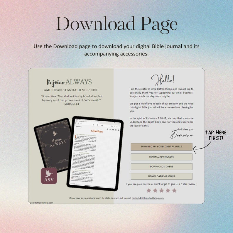 ASV Digital Journaling Bible | Reading Plan and Tracker | Bible Study ...