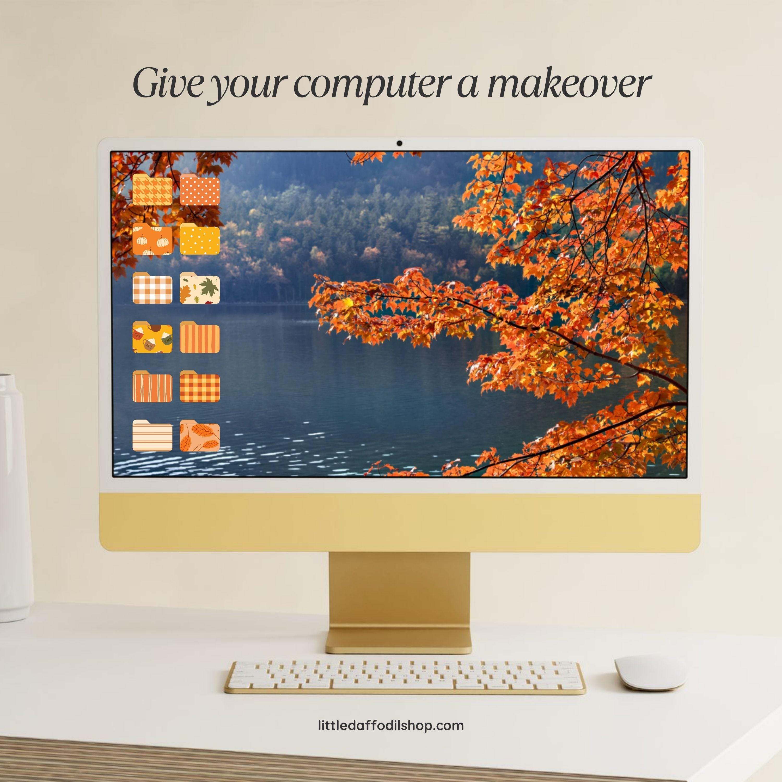 12 Fall Folder Icons for Mac and Windows - Etsy